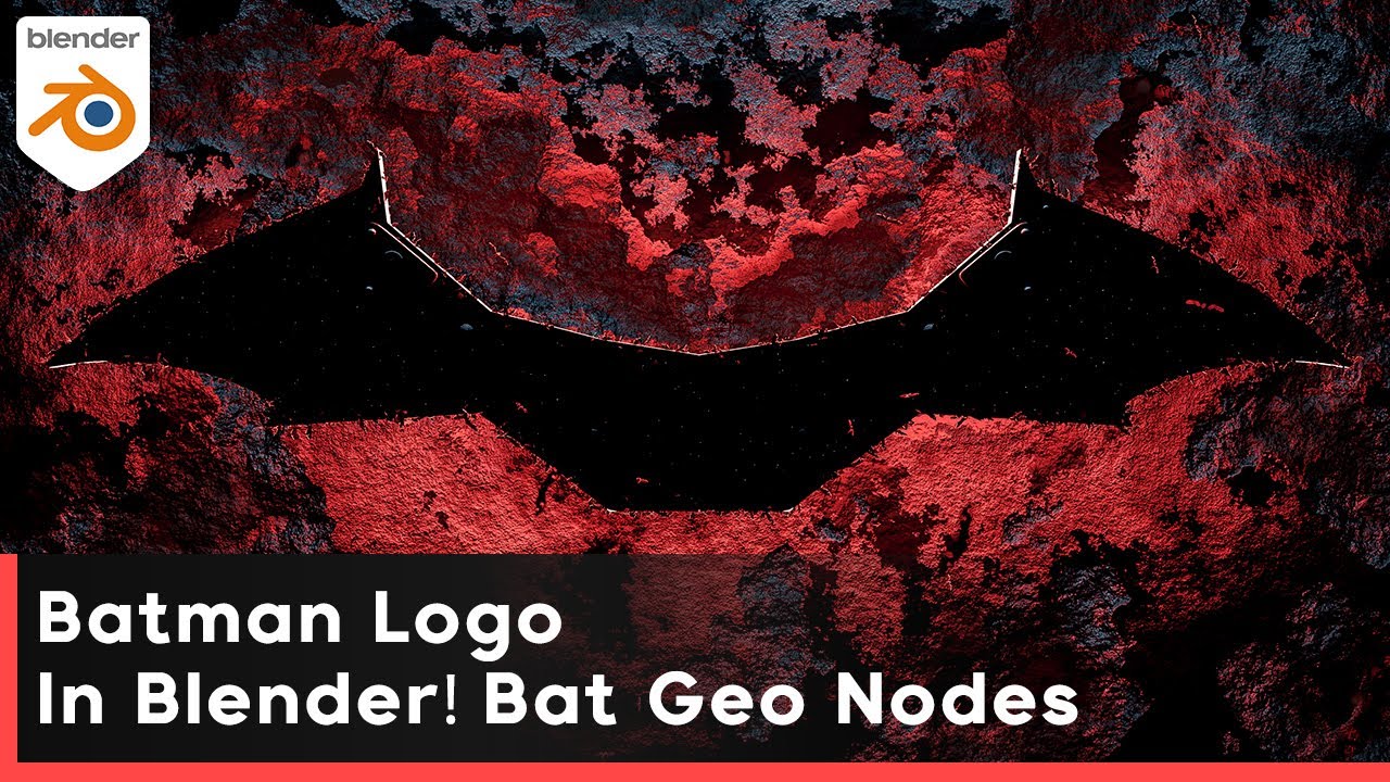 BATMAN 4K Wallpaper in Blender! Batcave w/ Geometry Nodes! (Tutorial)