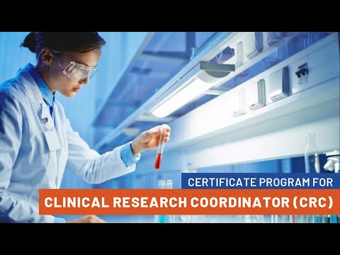 Certificate Program for Clinical Research Coordinator (CRC)