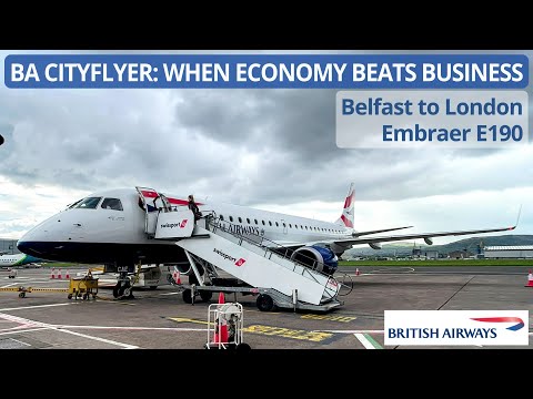 British Airways BA CityFlyer Economy Trip Report | Embraer E190 | Belfast (BHD) - London City (LCY)