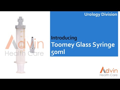 ADVIN Toomey Glass Syringe 50ml | TURP Syringe
