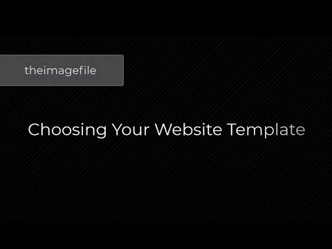 Choosing A Website Template