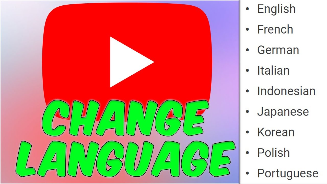How To Change Language On YouTube