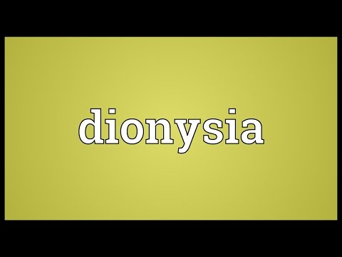 Dionysia Meaning