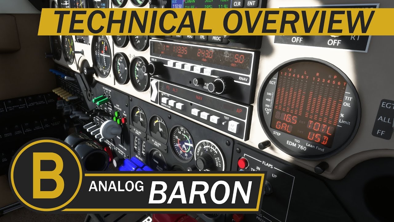Black Square Steam Gauge Overhaul Baron 58 - Aircraft - Microsoft Flight Simulator Forums