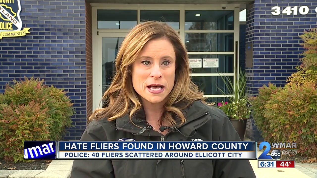 Hate Fliers Found in Howard County