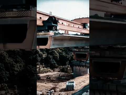 Installation of a 900-ton box girders bridge