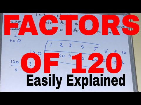 Factor of 120|How to find factors of 120|Different factors of 120|Factors of 120 mathematics