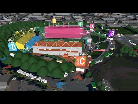 Venue Flyover Map - Ed Sheeran Concerts - Mt Smart Stadium 2018