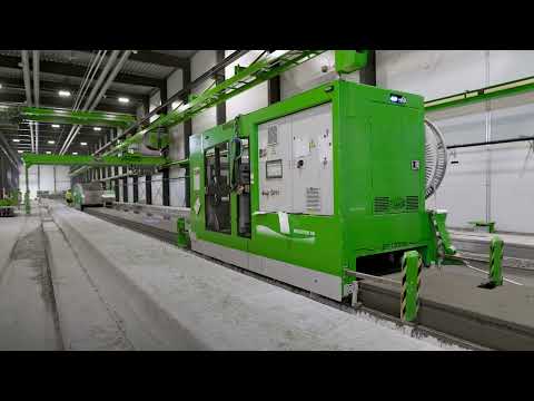 Automatic hollow core machine Modifier E9 - Elematic precast technology