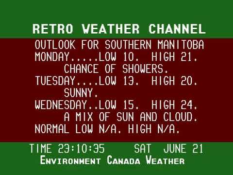 Winnipeg Weather Channel Archive - June 21st 2025