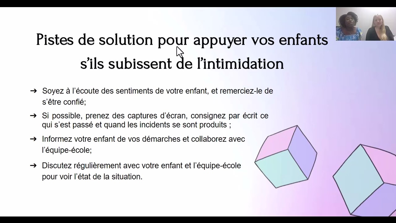 Capsule pour les parents : taquinerie, conflit, intimidation