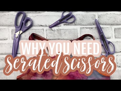 Why you ABSOLUTELY NEED serrated scissors!