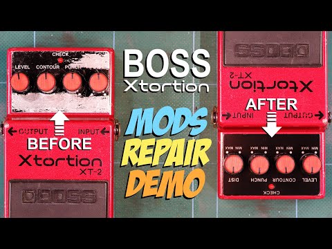Boss XT-2 Xtortion Pedal: Schematic, Mods, Repair, Demo.