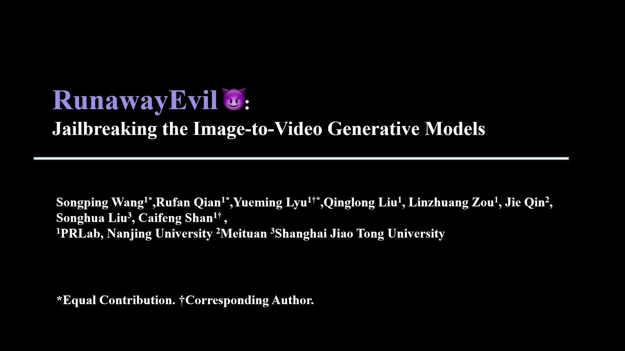 RunawayEvil😈: Jailbreaking the Image-to-Video Generative Models