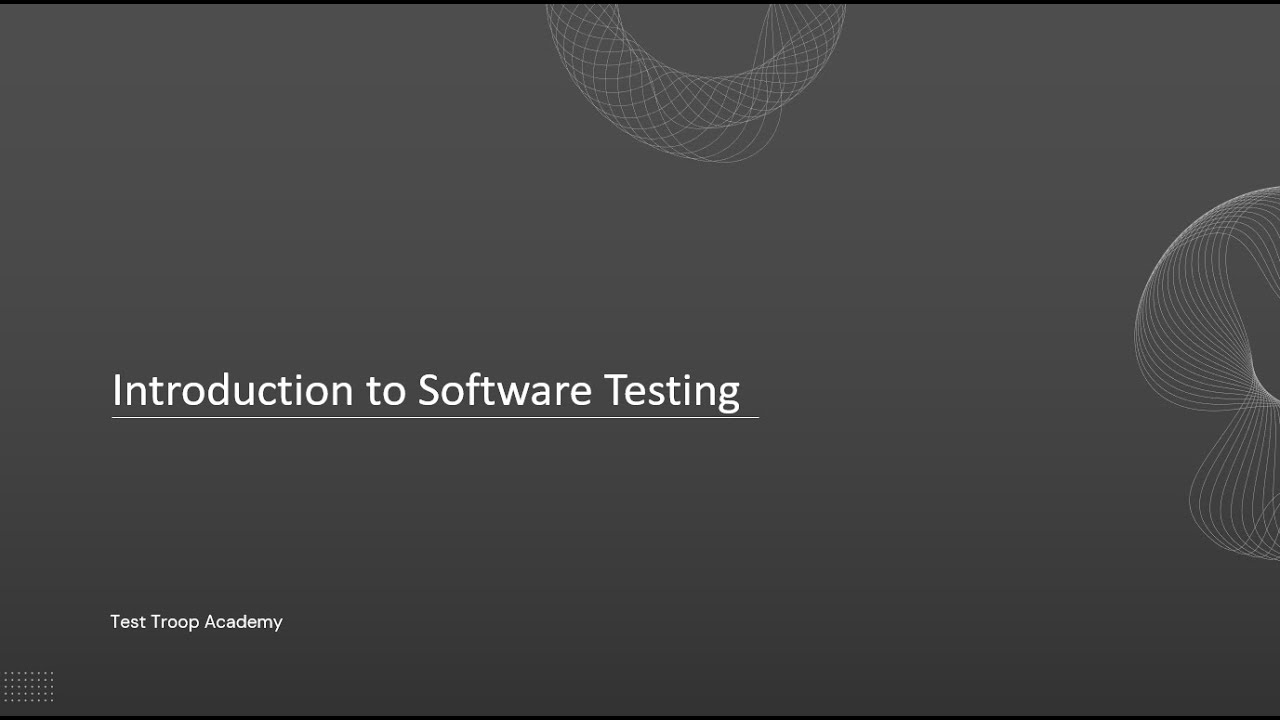 Manual Testing Fundamentals: Introduction to Software Testing