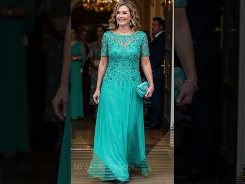 Beautiful Mother of The Bride Fancy Wedding Party Wear Dresses
