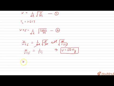 The fundamental frequency of a sonometer wire increases by 5Hz, if its tension is