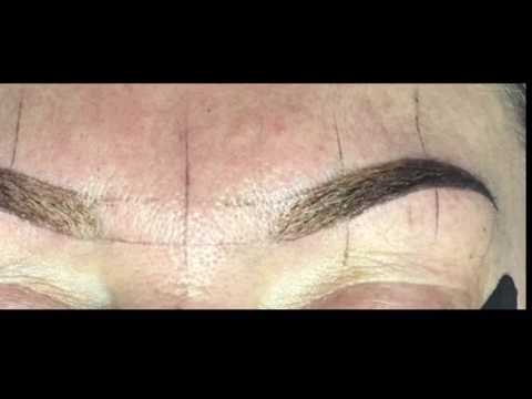 Augenbrauenfärbung mit Tattoo Efekt mit Henna