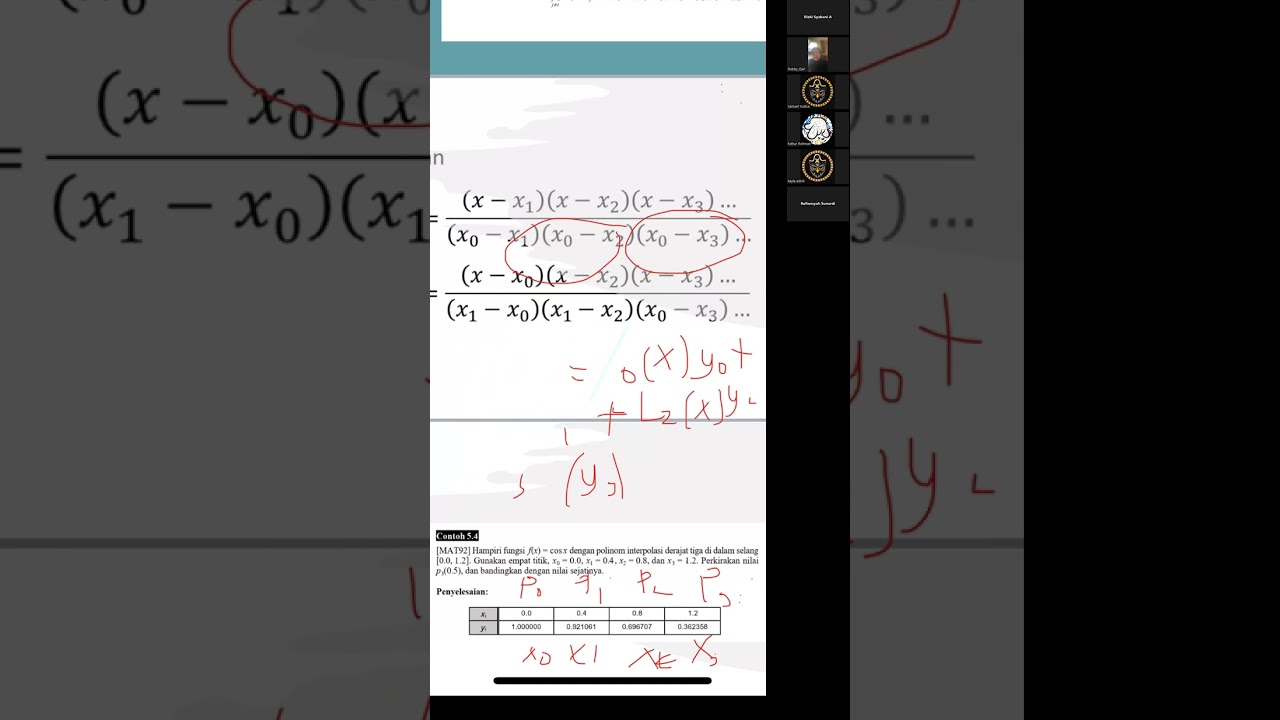 Metode Numerik (4) - Interpolasi Lagrange & Newton