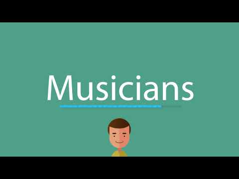 Musicians pronunciation