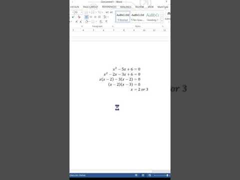 Align Equal Sign in Equation Editor MS Word #Shorts