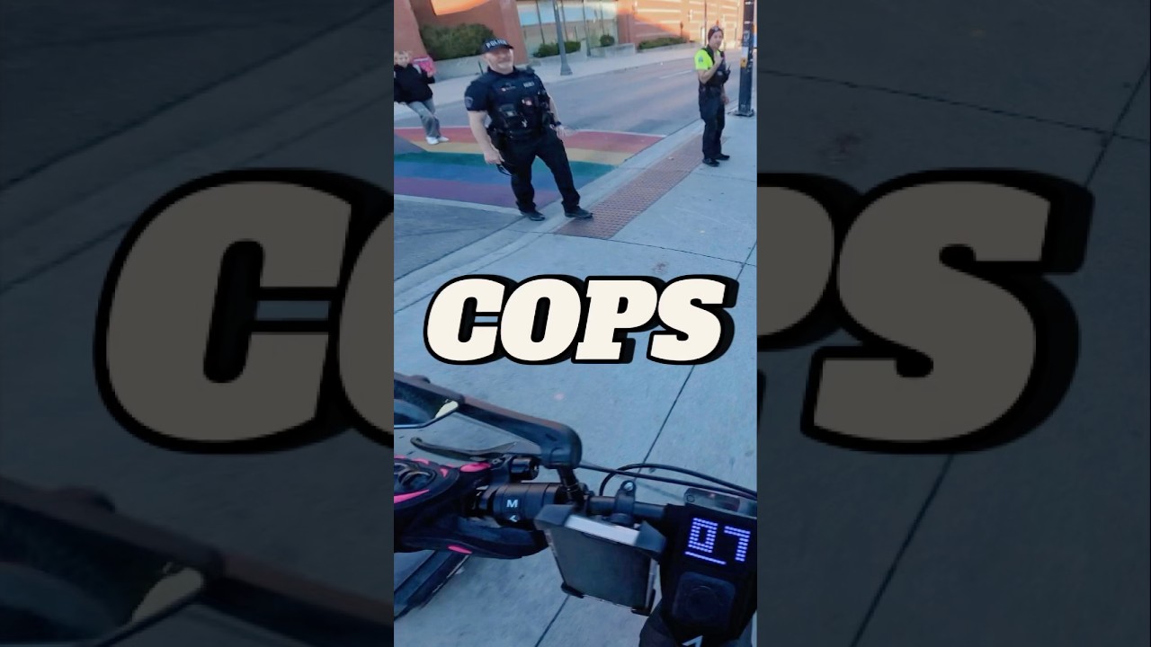 COPS STOPPED ME ON ELECTRIC SCOOTER❕ #electricscooter #escooter #apolloscooters #cops