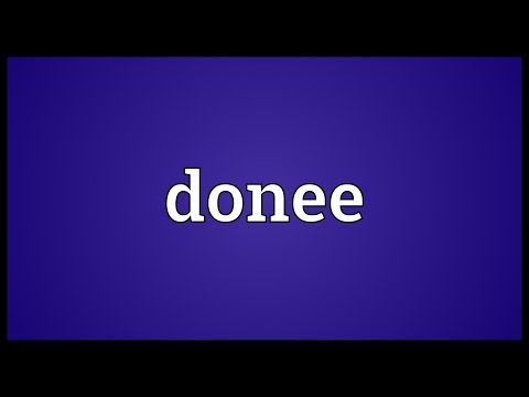Donee Meaning