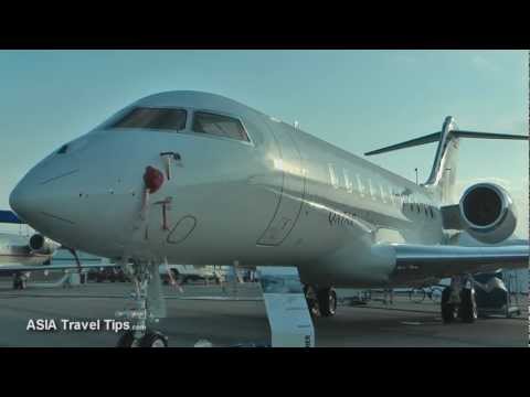 Qatar Executive Bombardier Global 5000 Interior / Exterior Tour - HD
