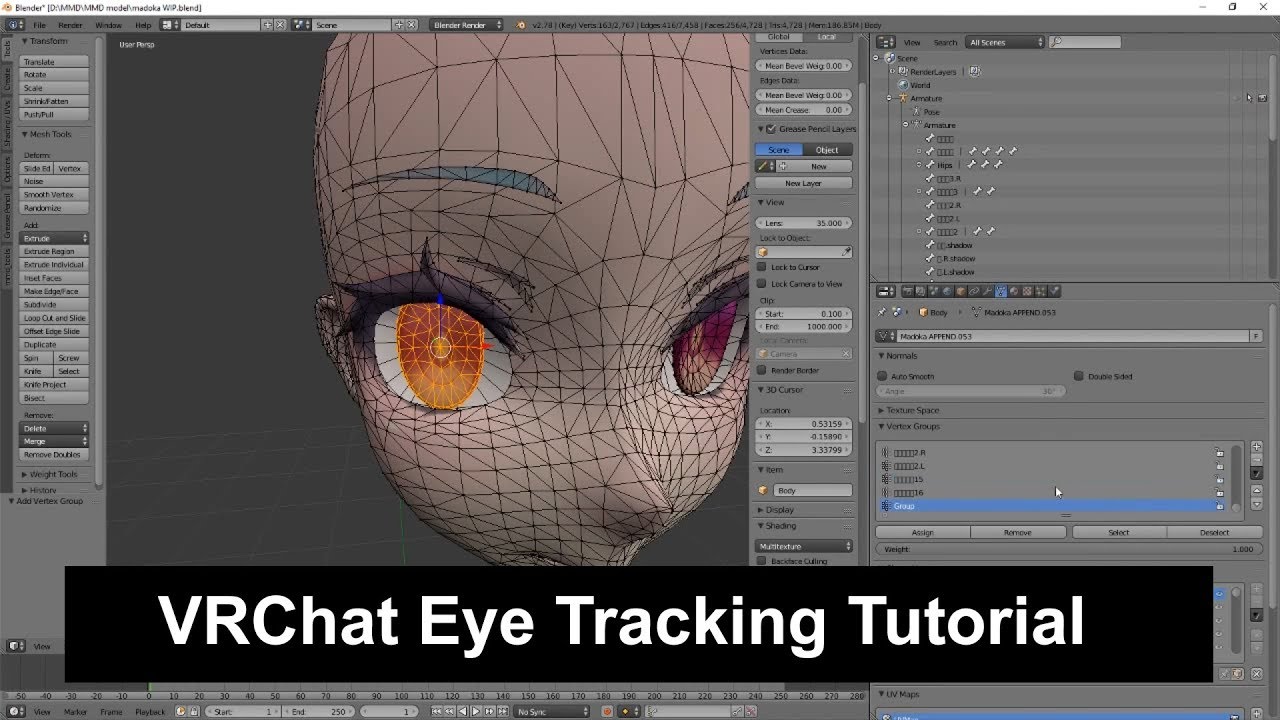 VRChat Eye tracking Avatar Tutorial