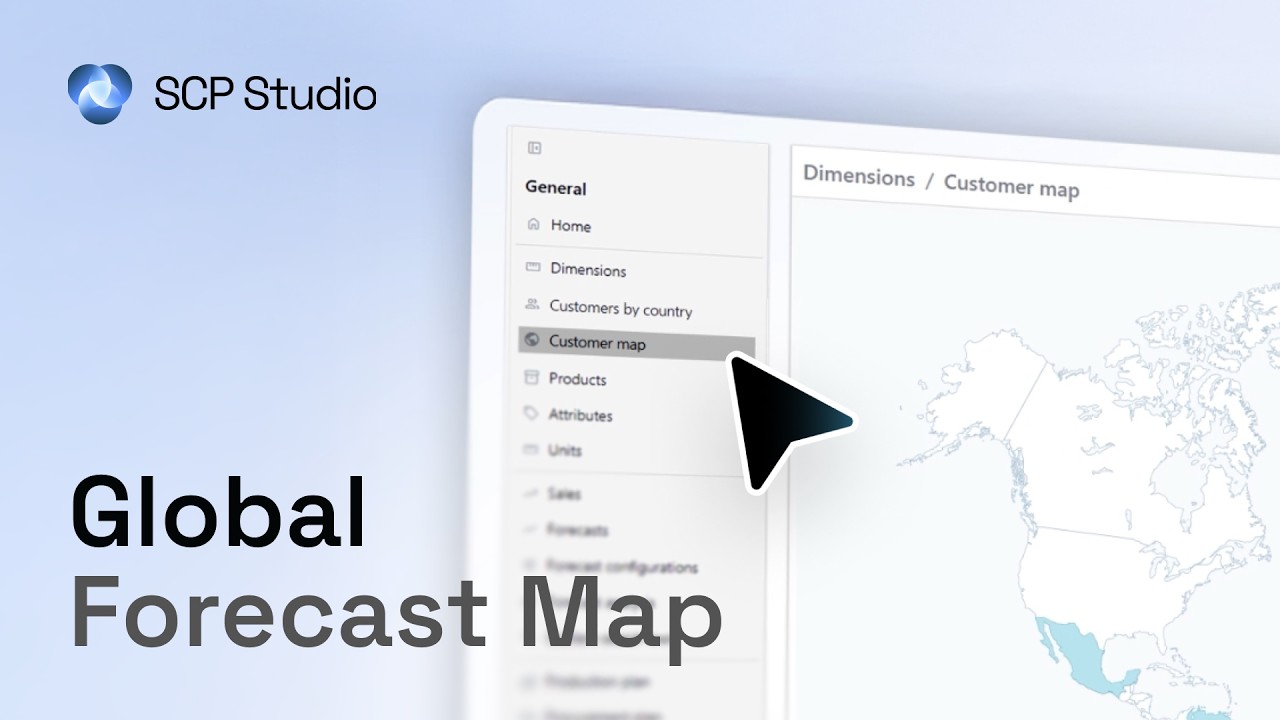 Global Forecast Map: visualise your demand and identify risks in seconds.