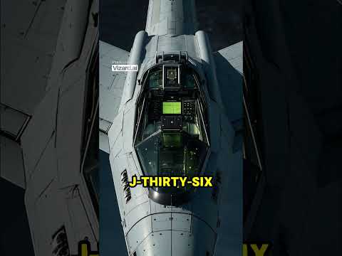 How Stealth Shapes the J-36 Design #stealth #aerodynamics #j36 #fighterjet #technology #shorts