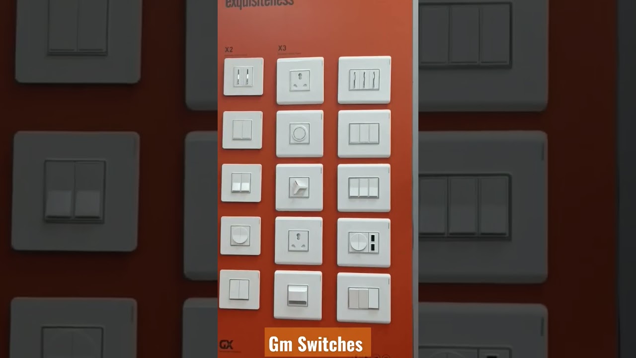 GM modular switches 🔥🔥🔥 #electrical #smart #smartswitches #switches #gmmoduler