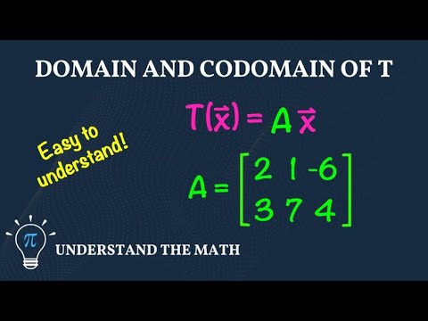 How to Find the Domain and Codomain of a Linear Transformation | Step-By-Step Example