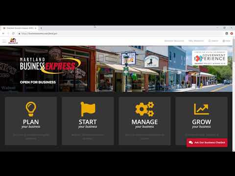 How to register your business in Maryland, Starting a Business in MD