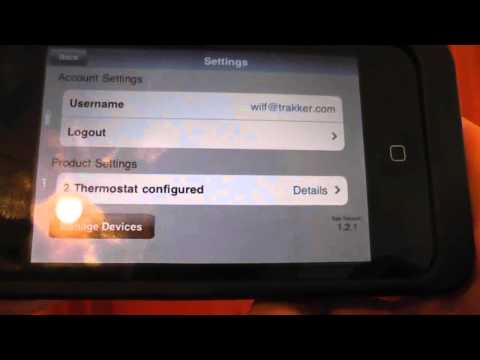 Updating the Wifi Thermostat's Firmware via iPhone App
