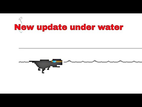 Chrome offline game | Dinosaur game New update under water Gameplay - No internet