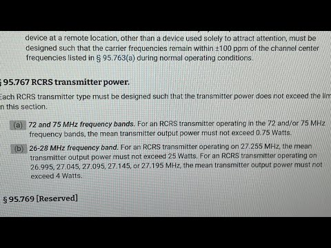 27.255 MHz RCRS Data Signals 25 Watt Power Limit [License Free] Also CB CH23  - 21 December 2022