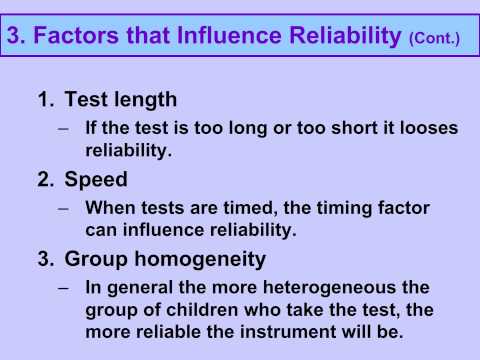 Reliability