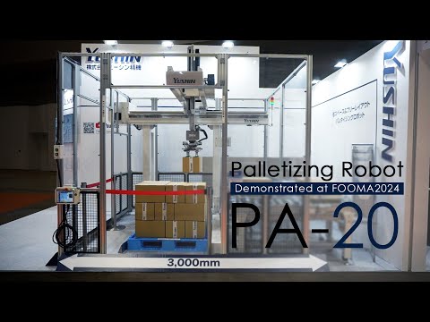 The YUSHIN PA-20 Compact Palletizer is AMAZING (NEW 2024)