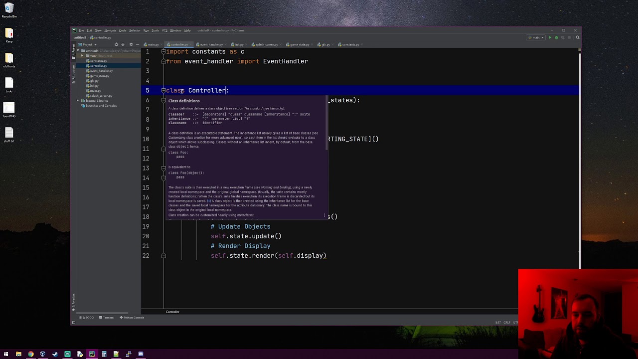 Advanced Pygame Tutorial for Large Scale Games (UPDATE)