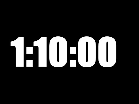 1 HOUR 10 MINUTE TIMER • 70 MINUTE COUNTDOWN TIMER ⏰ LOUD ALARM ⏰
