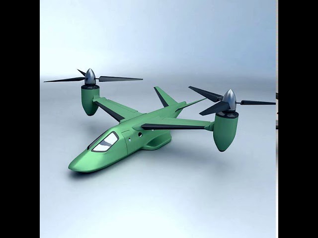 Military VTOL rotorcraft vehicle concept 3D Model - FlatPyramid