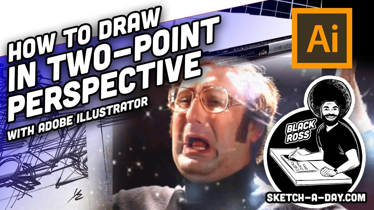 Sketch A Day: How to Draw in 2 Point Perspective Using Adobe Illustrator