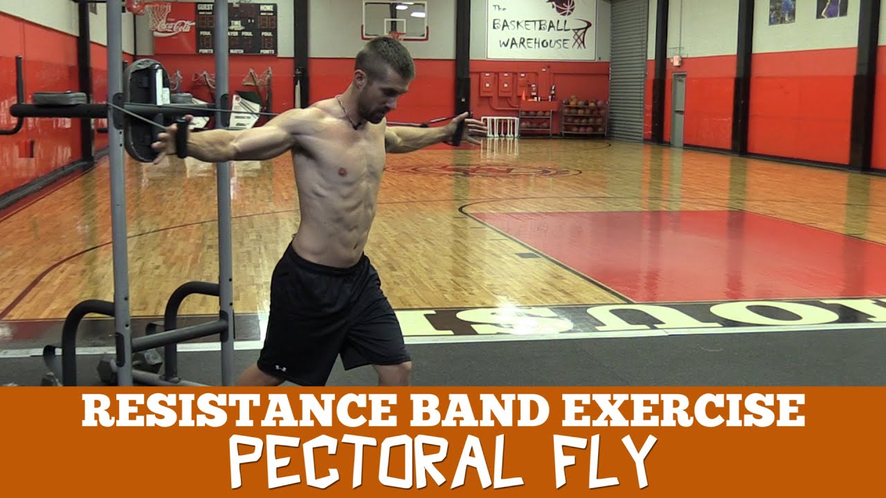 How to do a Pectoral Fly with Resistance Band