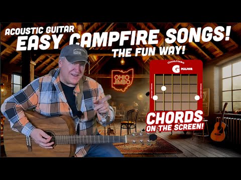 🎸 Easy Campfire Songs on Acoustic Guitar - Part 1! 🔥🎶 (Chords On Screen!)