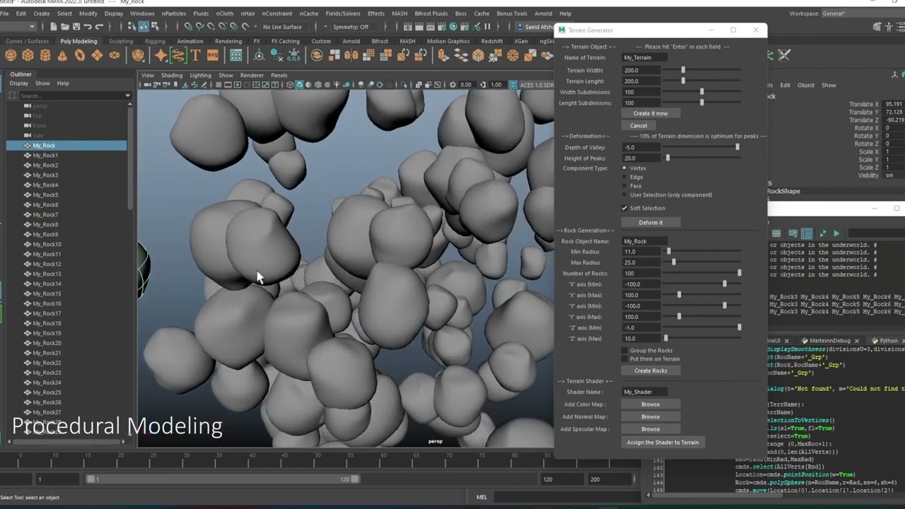 Maya Tools  - June 2022  - Python scripts