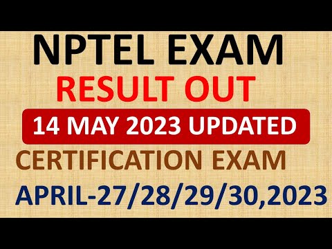 NPTEL Exam Result out || NPTEL Exam April 2023 Result updates || NPTEL Result Download||NPTEL Result
