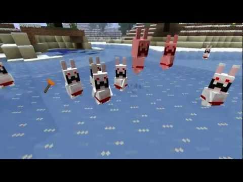 un mod lapin crétin pour minecraft. | le bric à braque