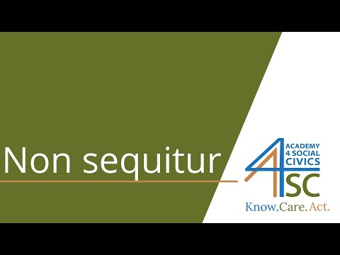 Non sequitur: Follow Along! - Rhetoric Series | Academy 4 Social Change