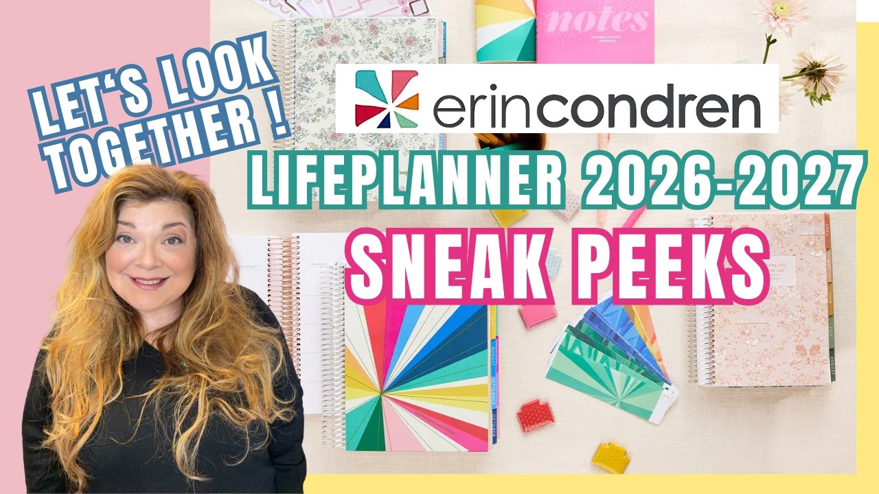 LET'S LOOK TOGETHER! Erin Condren LIFEPLANNER 2026-2027 Sneak Peek!
